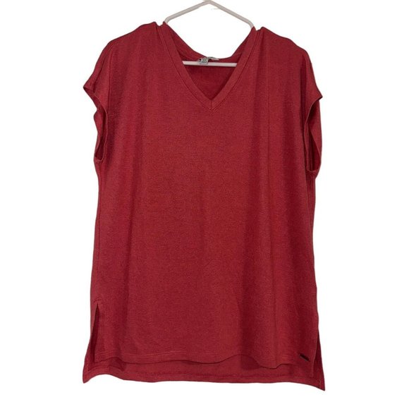 Orvis | Tops | Orvis Womens Short Sleeve V Neck Knit Tunic Top Size M ...